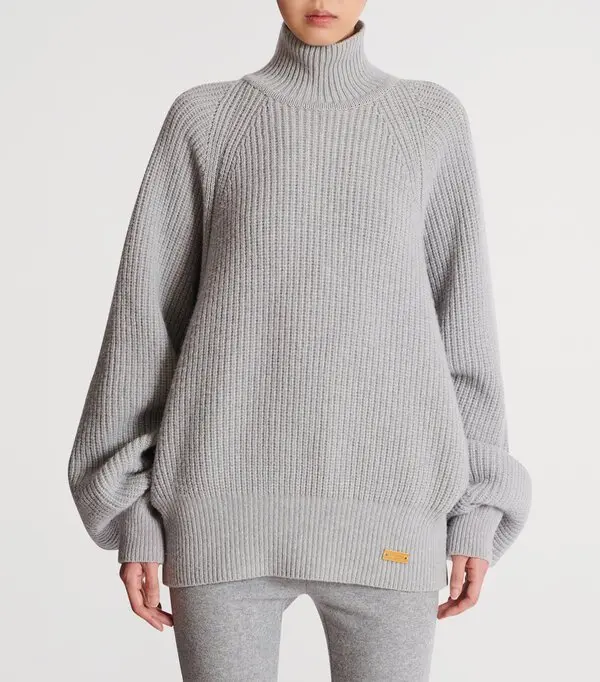 Balmain Wool High-neck Sweater - Grey