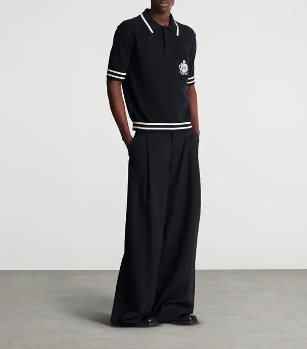 Balmain College Emblem Polo Shirt
