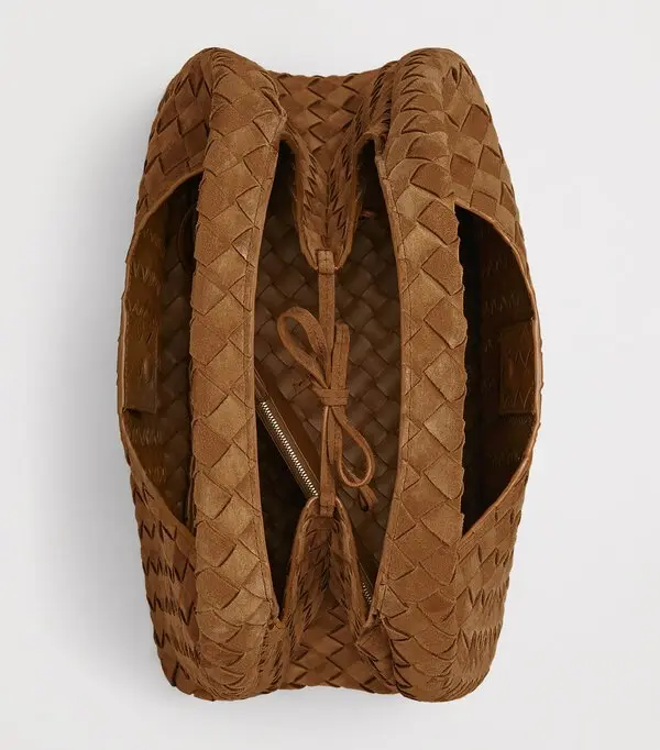 Bottega Veneta Large Leather Campana Shoulder Bag - Brown