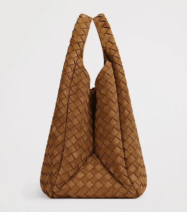 Bottega Veneta Large Leather Campana Shoulder Bag - Brown