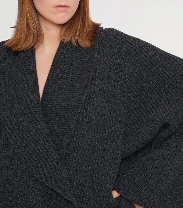 Balmain Wool Oversized Wrap Sweater