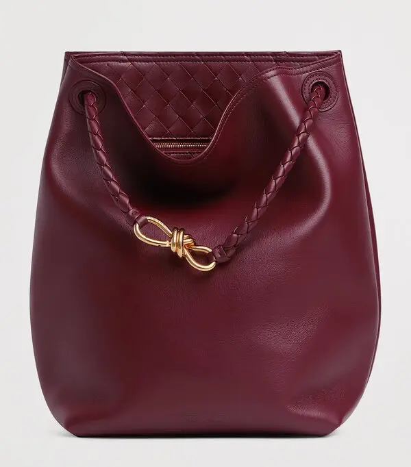 Bottega Veneta Andiamo Bucket Bag - Red