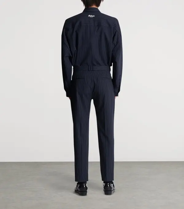 Balmain Virgin Wool Pinstripe Trousers