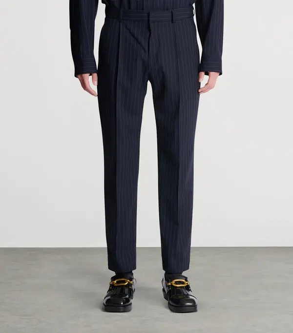 Balmain Virgin Wool Pinstripe Trousers