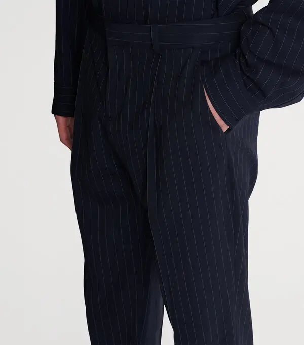 Balmain Virgin Wool Pinstripe Trousers