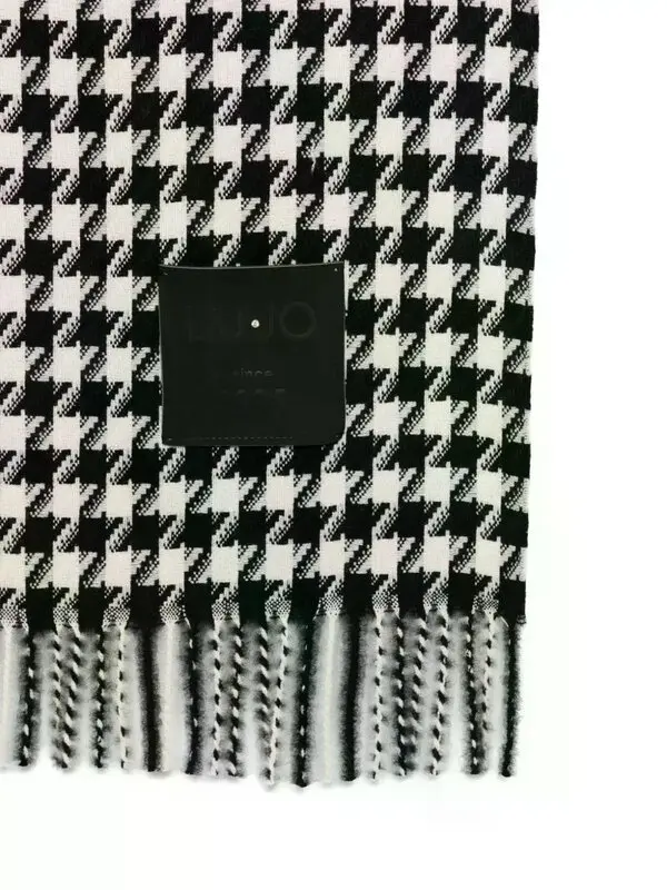 Liu Jo Houndstooth-pattern Scarf