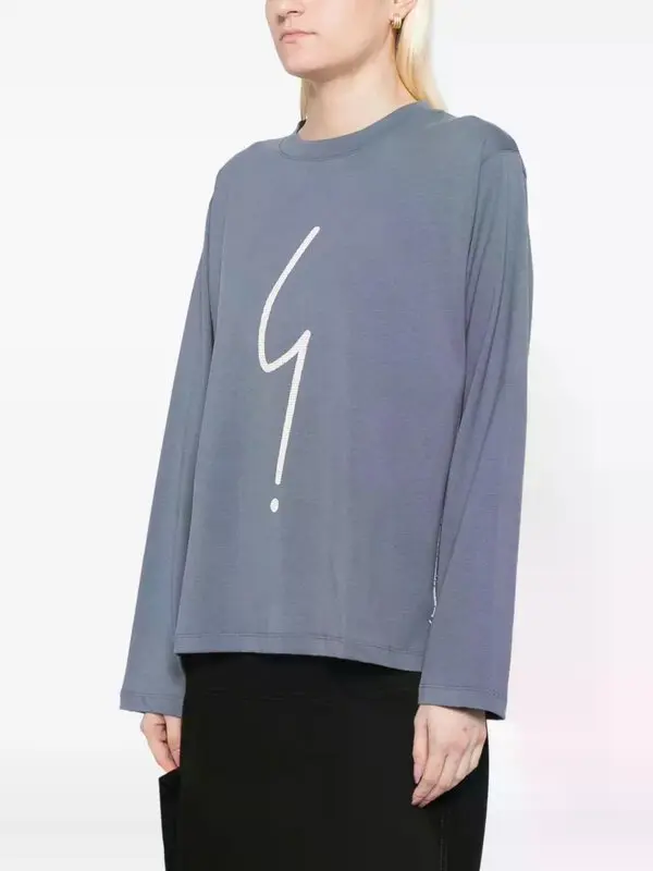 AGNÈS B. Logo-print Top