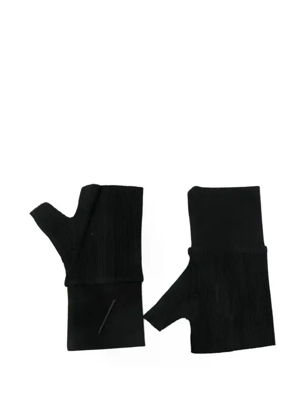 THOM KROM Fingerless Mittens - Black