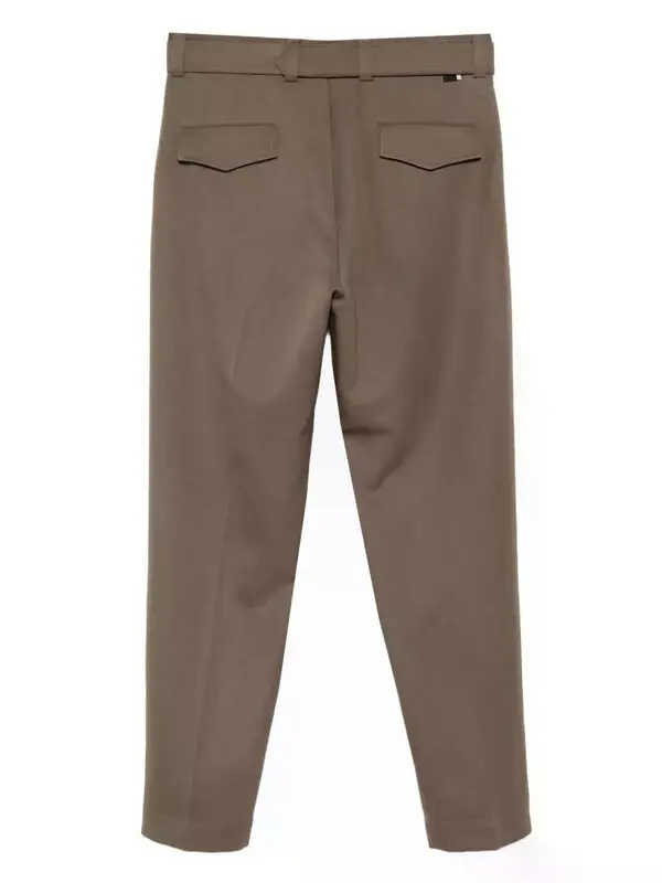 LOW BRAND Belted Cuffed Trousers