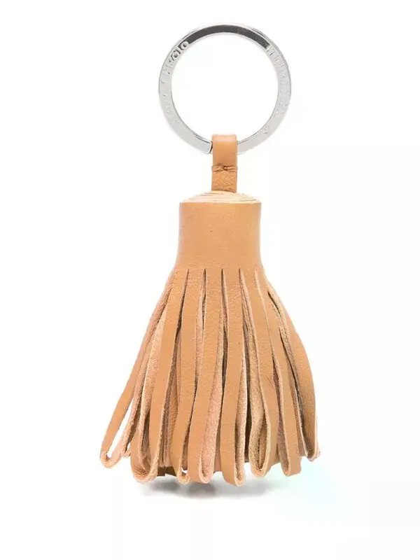 Marc O'polo Leather Tassel Keyring - Neutrals