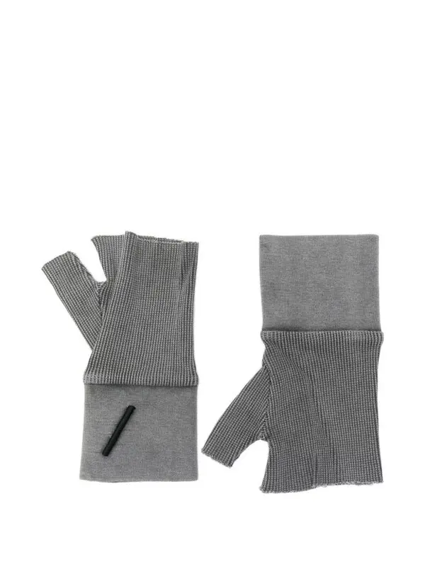 THOM KROM Fingerless Mittens - Grey