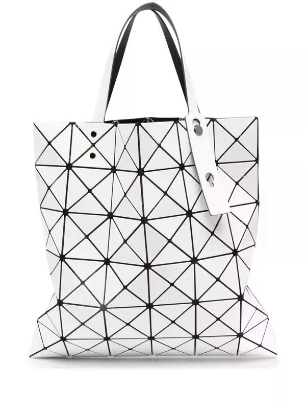 Issey Miyake Lucent Geometric-pattern Tote - White
