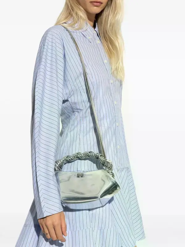 GANNI Twisted-handle Tote