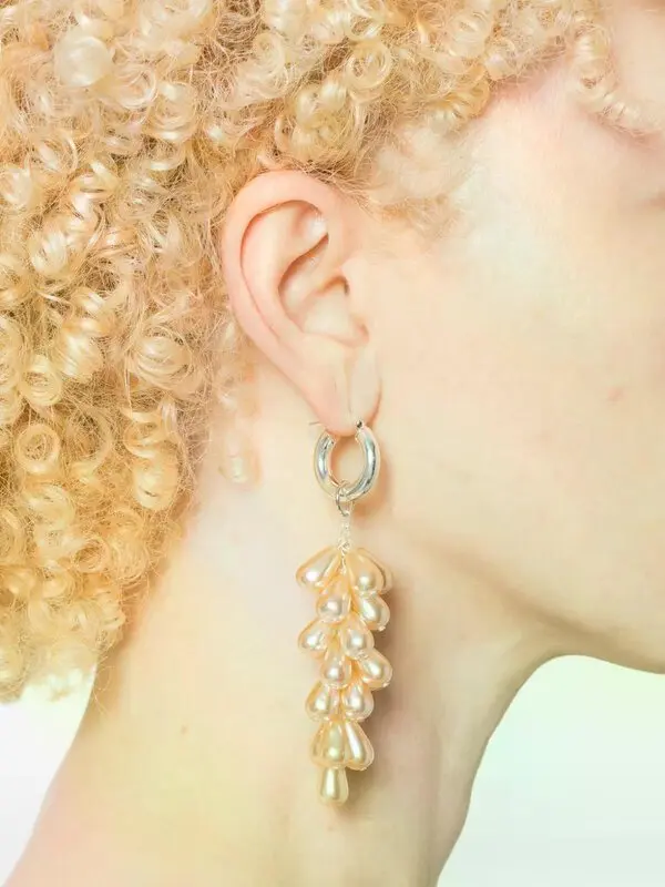 Magda Butrym Pearl-drop Hoop Earrings