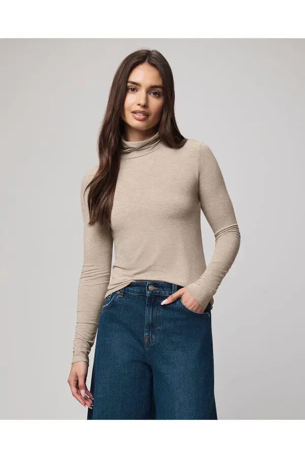 Splendid Bamboo Blend Long Sleeve Turtleneck