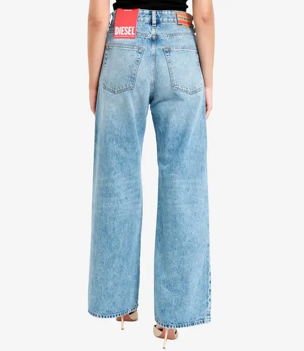 DIESEL Wide-leg Jeans - Denim Medio