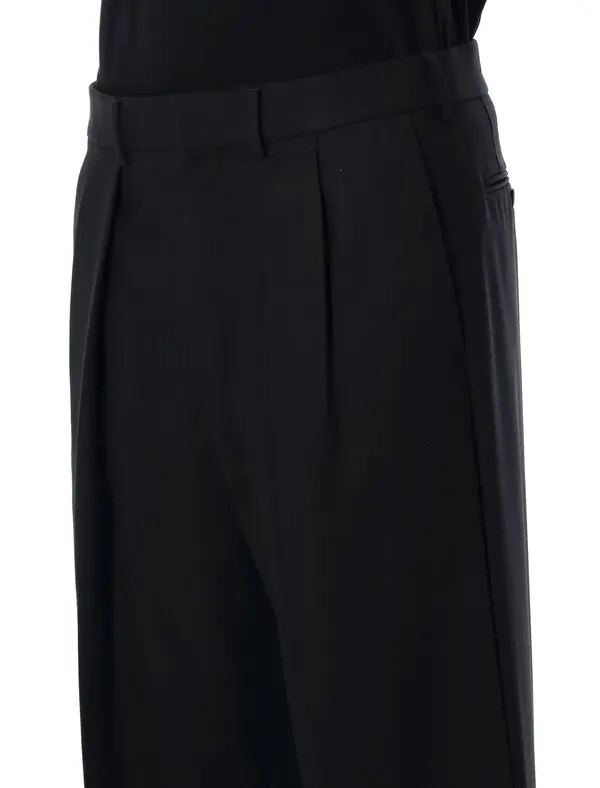 TOM FORD Wool Twill Wide-leg Trousers