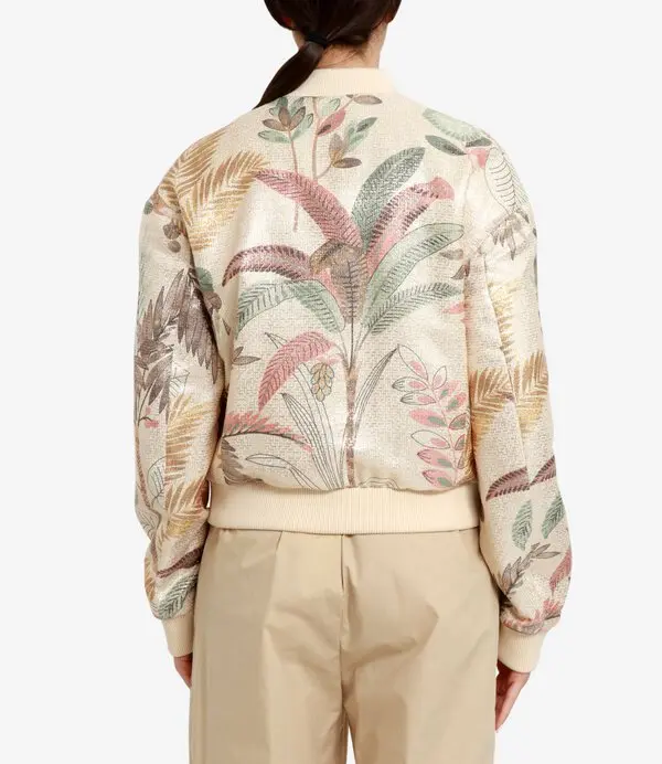 PT TORINO Floral Satin Jacket
