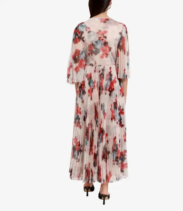 PHILOSOPHY BY LORENZO SERAFINI Floral Print Tulle Dress