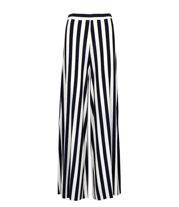 KAOS Wide-leg Trousers With Vertical Stripes