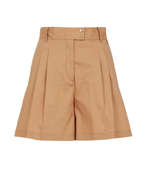 Herno Cotton Blend Wide Leg Shorts