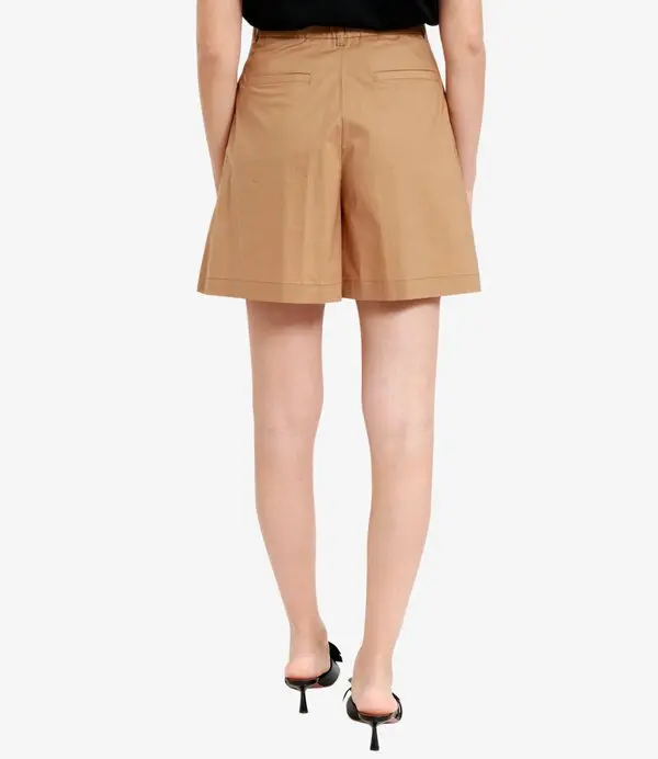 Herno Cotton Blend Wide Leg Shorts