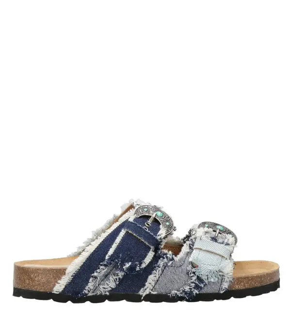 TAJI Denim Sandals - Denim Medio