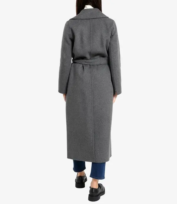 Max Mara Robe Silhouette Wool Coat - Fumo