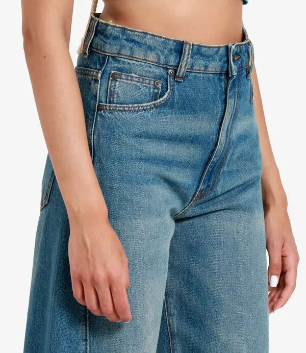 MSGM Denim Wide Leg Jeans
