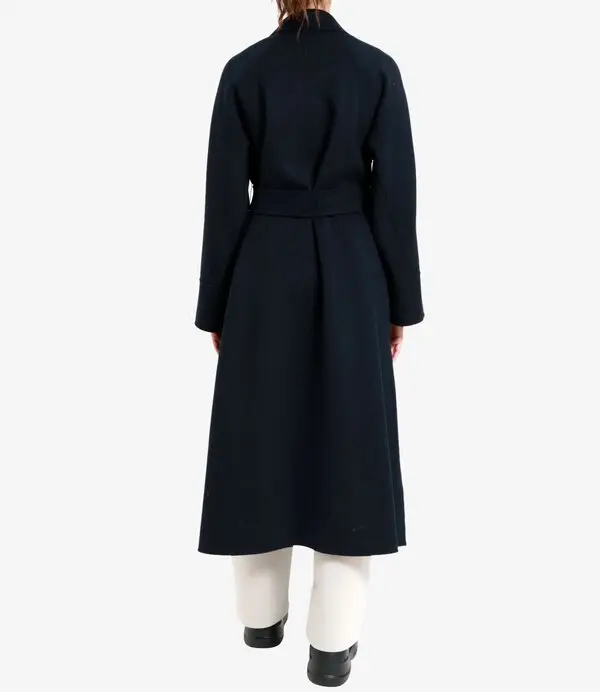 Max Mara S Wool Midi Robe Coat