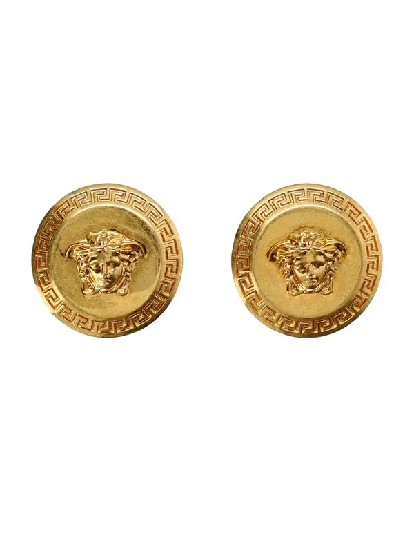 Versace Tribute Medusa Stud Earrings - Oro