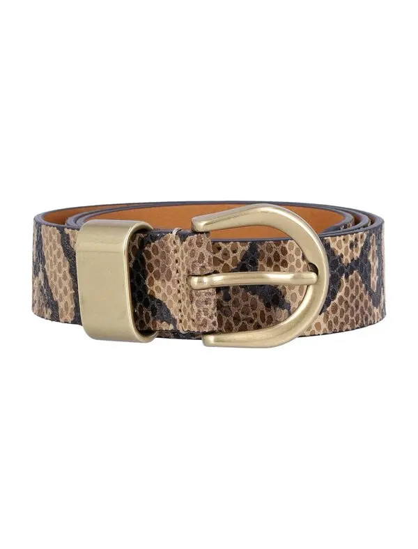 SESSUN Croc Effect Belt - Phyton Print