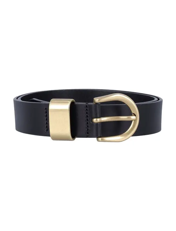 SESSUN Leather Belt - Black