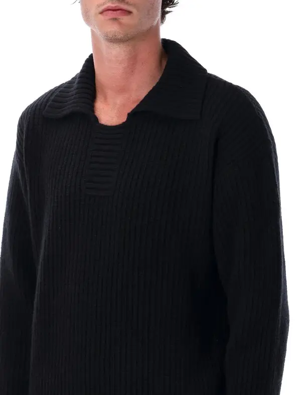 MFPEN Collared Ribbed Wool Knit Sweater
