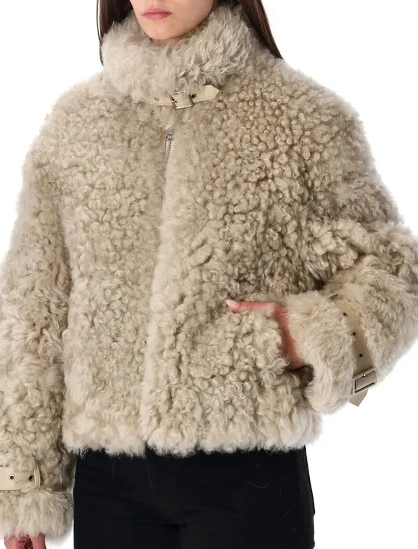 SWORD 6644 Shearling Jacket - Pearl