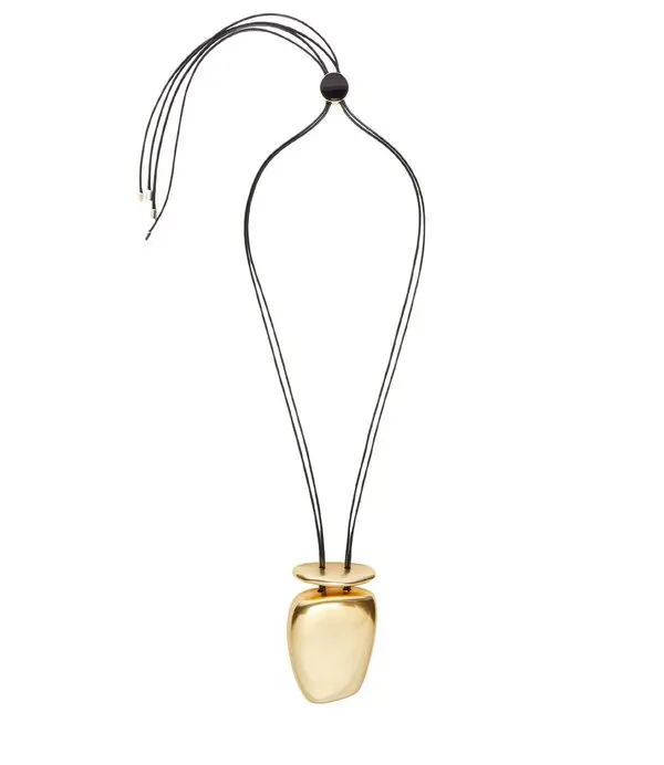 Max Mara Bijoux Pendant Necklace - Golden