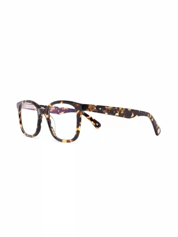 PETER AND MAY Tortoiseshell Square Frame Glasses