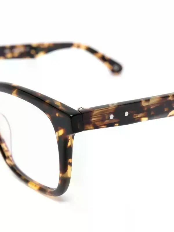 PETER AND MAY Tortoiseshell Square Frame Glasses