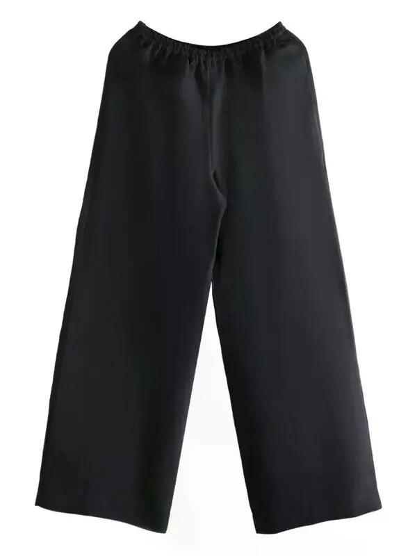 THE ROW Elastic-waist Silk Trousers