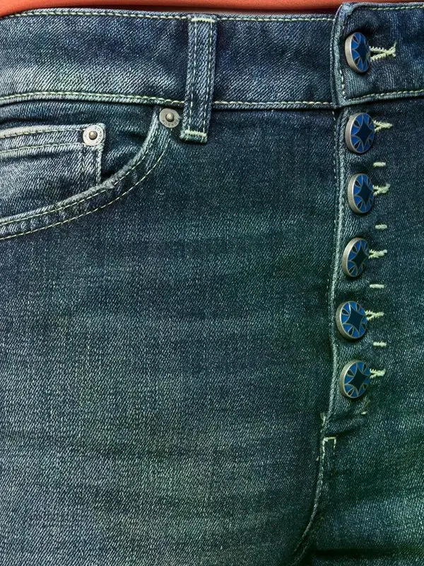 DONDUP Faded-effect Slim-fit Cropped Jeans