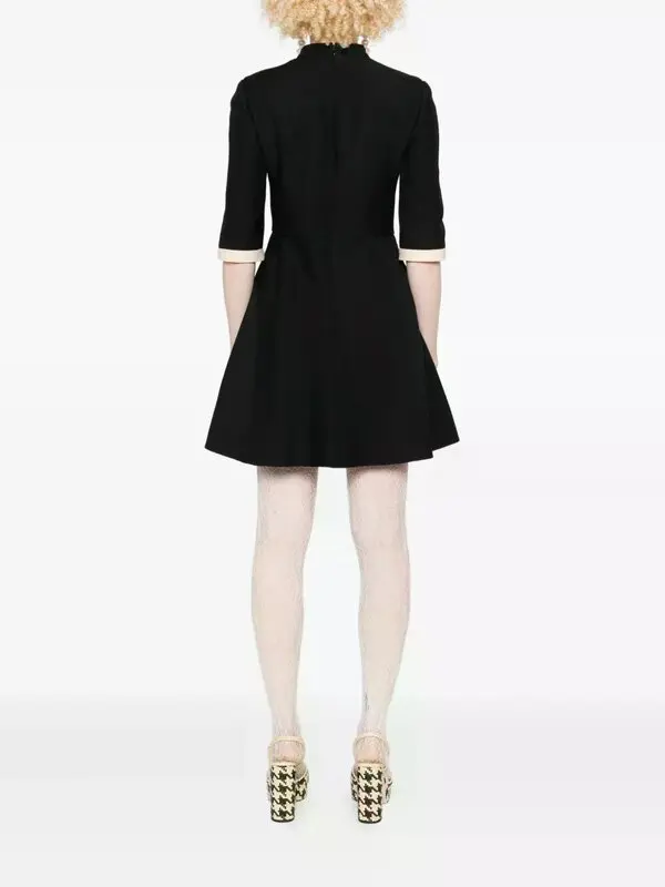 Valentino Garavani Bow-detailed Ruffled Mini Dress