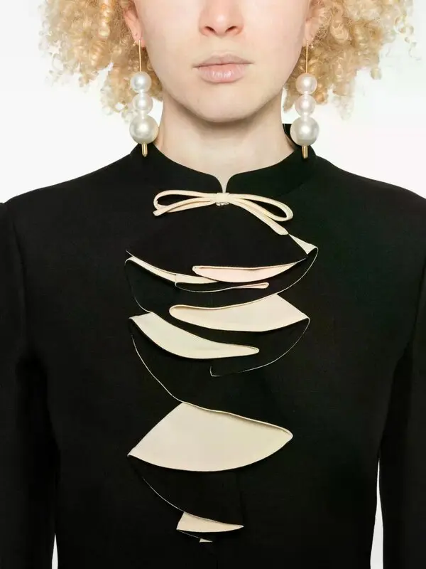 Valentino Garavani Bow-detailed Ruffled Mini Dress
