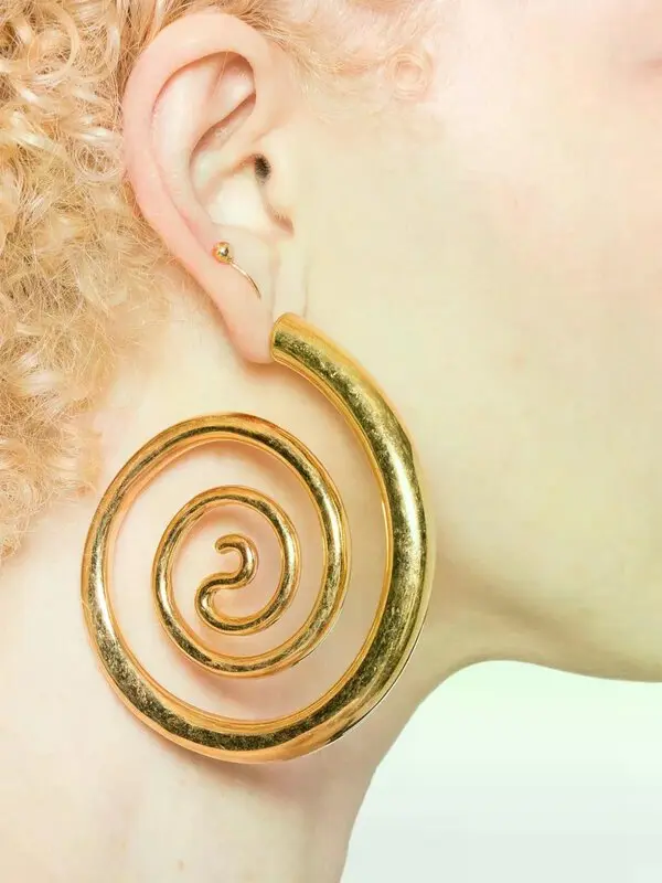 PANCONESI Spiral Serpent Single Earring - Gold