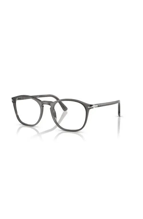 Persol 52mm Square Optical Glasses - Grey