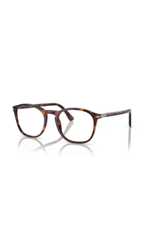 Persol 52mm Square Optical Glasses - Tortoise