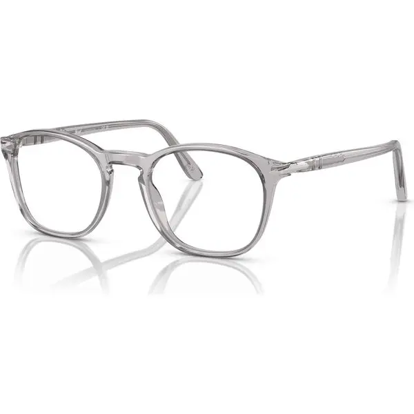 Persol 52mm Square Optical Glasses - Grey