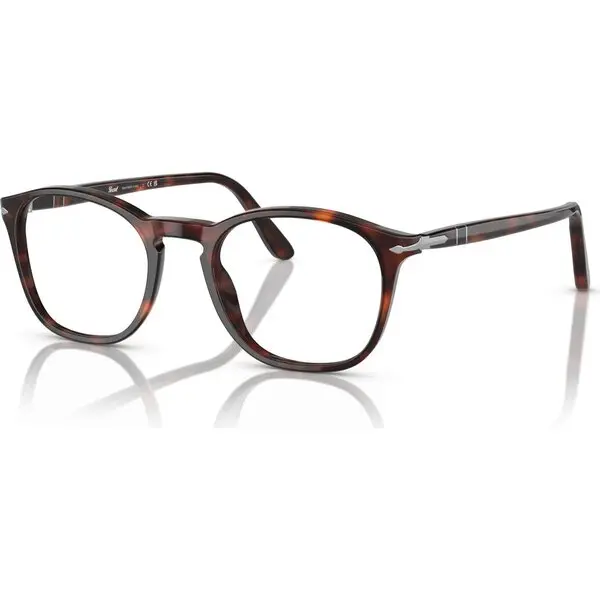 Persol 52mm Square Optical Glasses - Tortoise