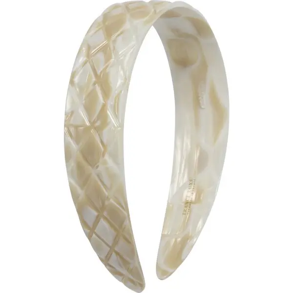 France Luxe Wide Quilted Headband - Alba