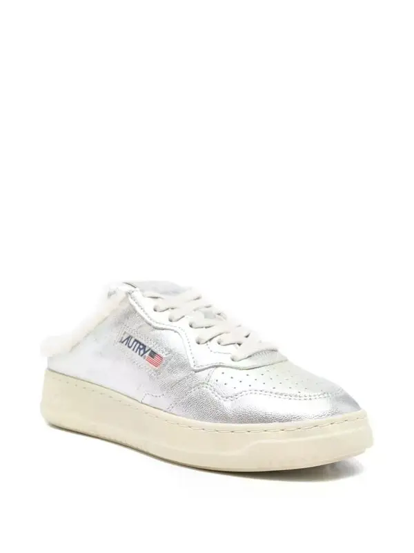 AUTRY Medalist Metallic Sneakers - Silver