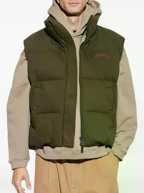 Dsquared2 Quilted Vest With Logo